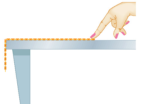 Solved A chain is held on a frictionless table with | Chegg.com