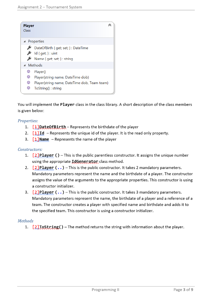Programming II Assignment 2 Once you are done with | Chegg.com