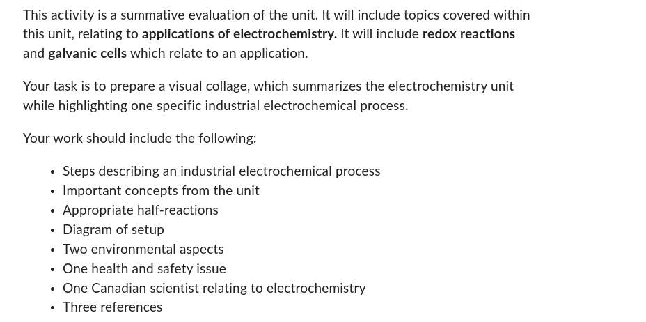 Solved This activity is a summative evaluation of the unit. | Chegg.com