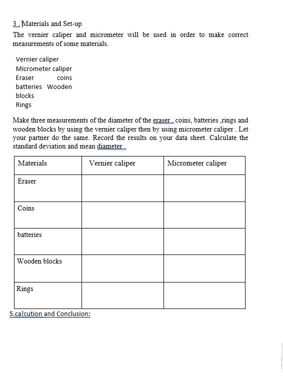 Solved Experiment No. 1 Measurement of Length Micrometer and | Chegg.com
