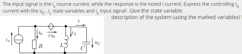 Solved Express Io and give state variable description of | Chegg.com