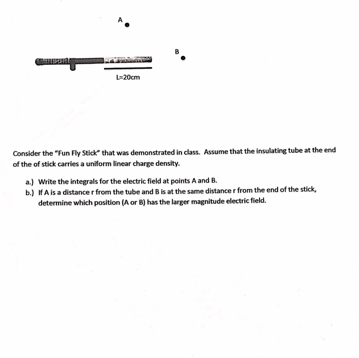 Solved L-20cm Consider the "Fun Fly Stick that was | Chegg.com