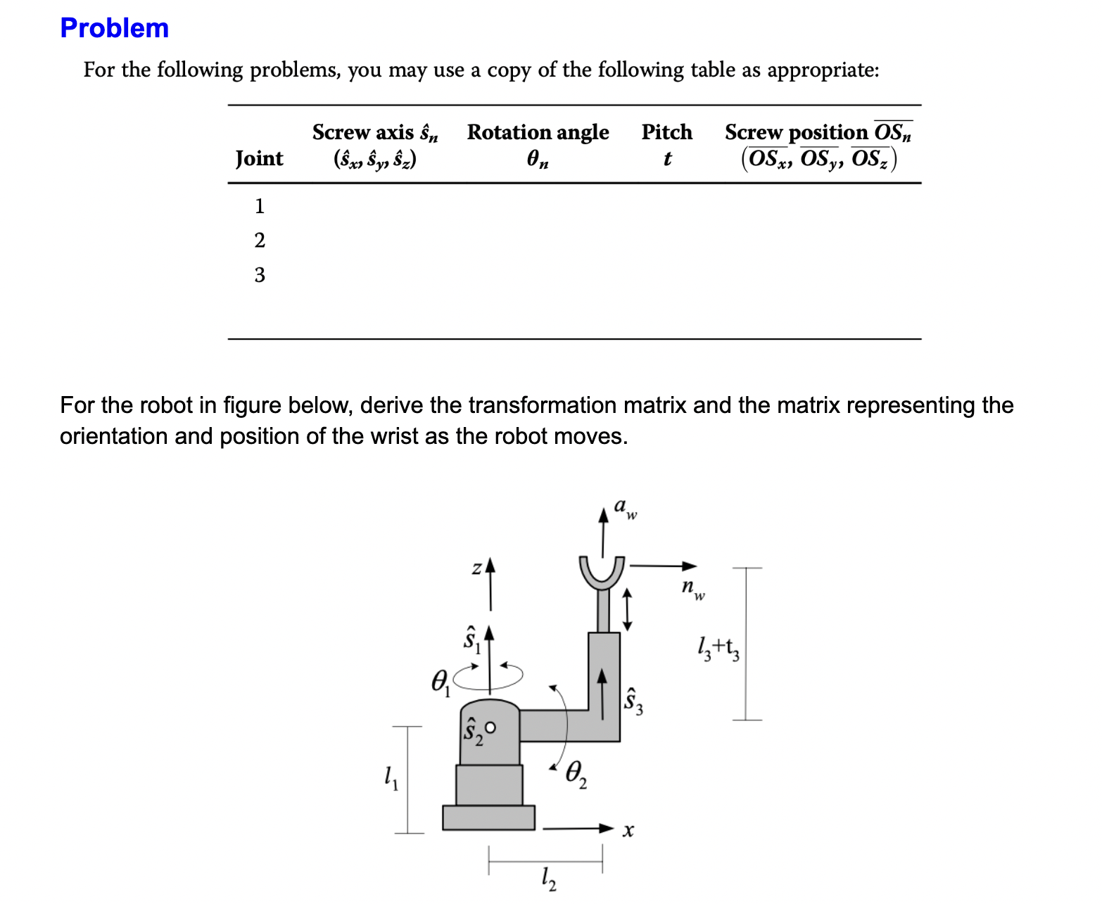 Solved ProblemFor the following problems, you may use a copy | Chegg.com