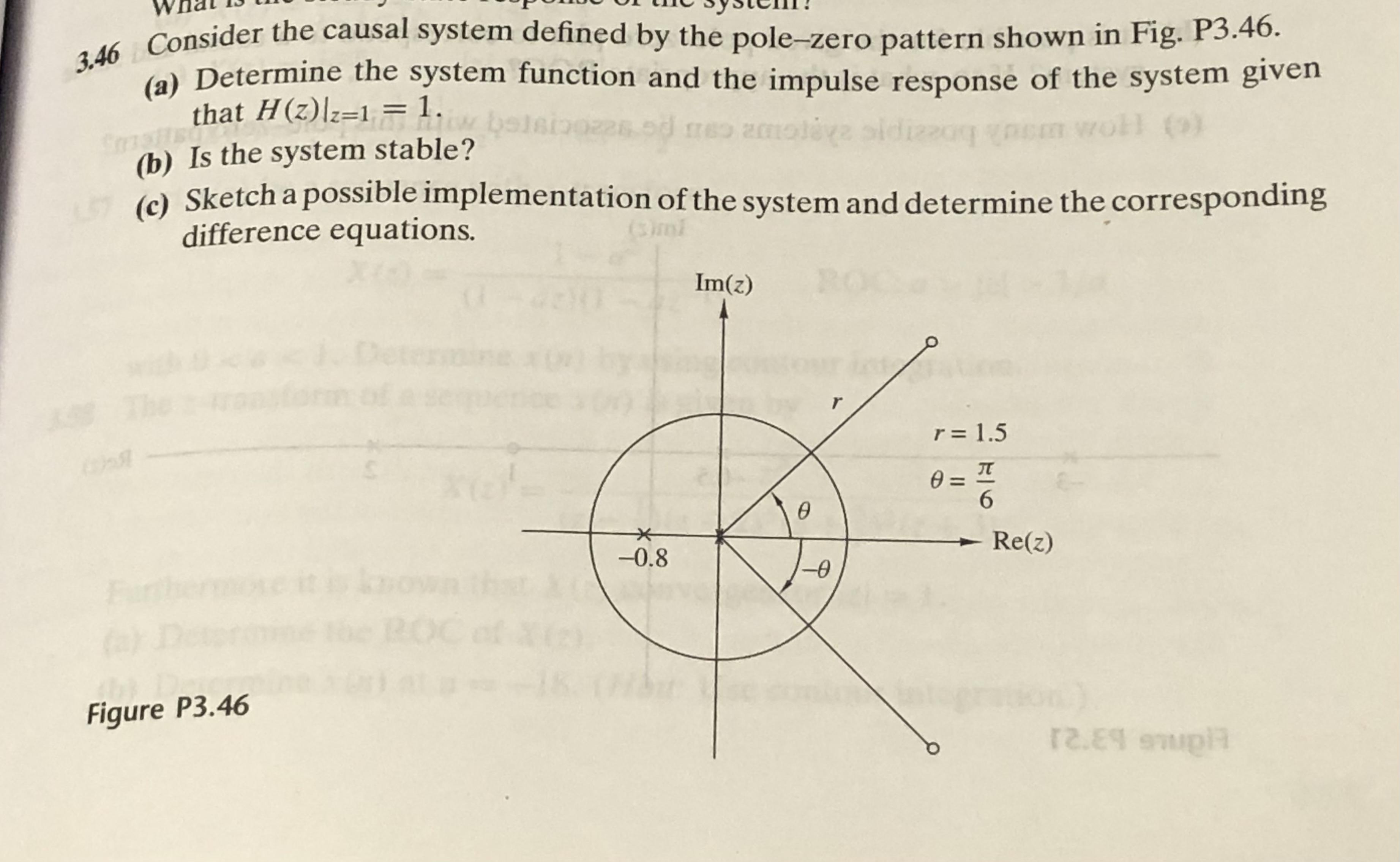 Solved 3.46 Consider the causal system defined by the | Chegg.com