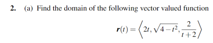 Solved (b) Find the unit tangent vector to the vector valued | Chegg.com