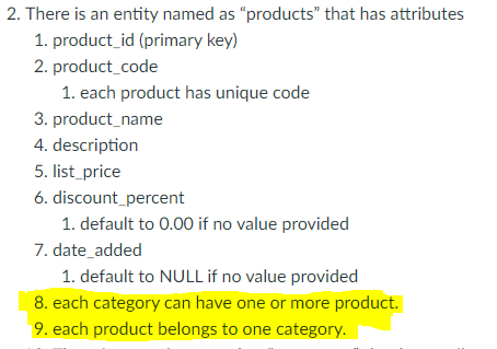 Solved I'm in the process of creating a database with tables | Chegg.com
