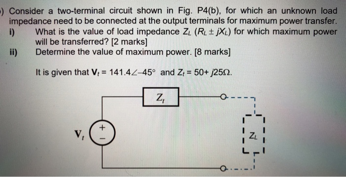 Solved ) Consider a two-terminal circuit shown in Fig. | Chegg.com