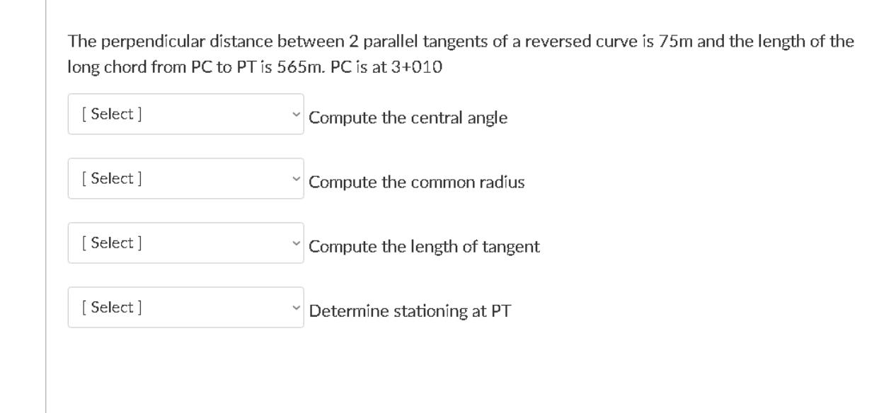 Solved The perpendicular distance between 2 parallel | Chegg.com