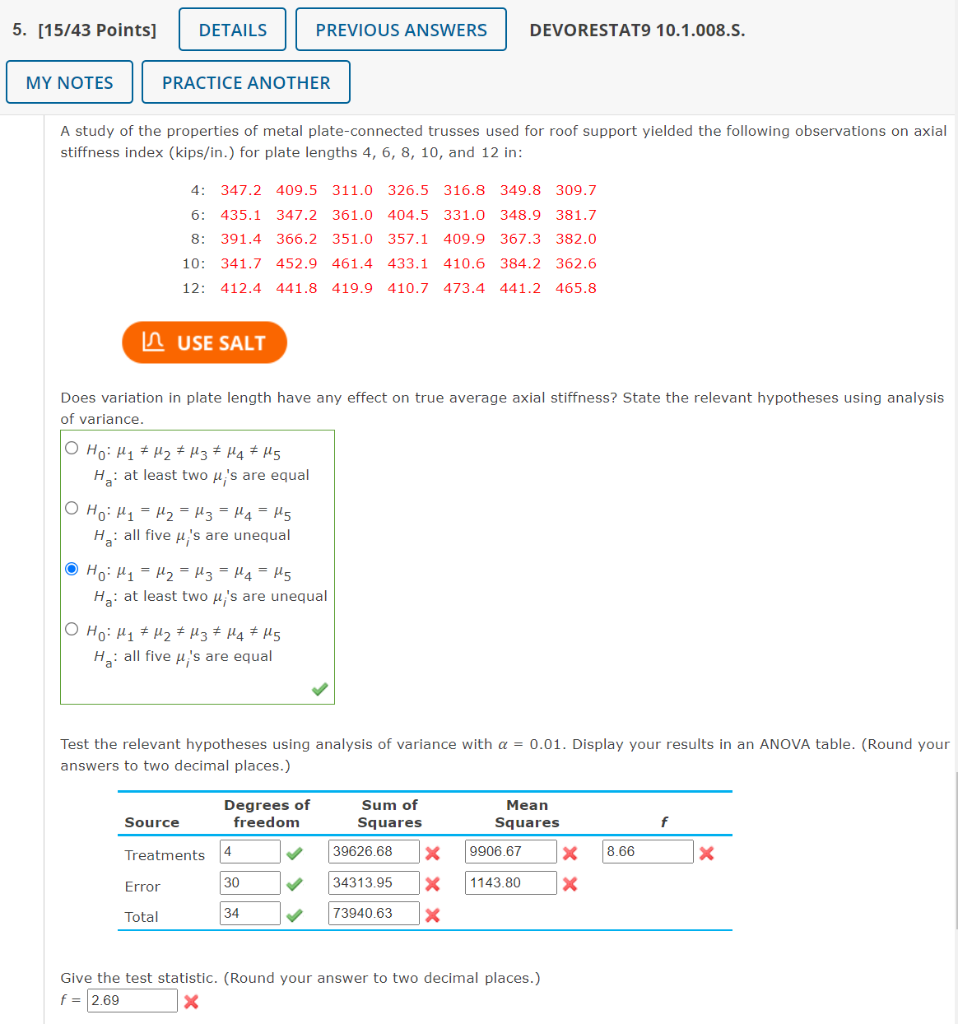 Solved 5. [15/43 Points] DETAILS PREVIOUS ANSWERS | Chegg.com