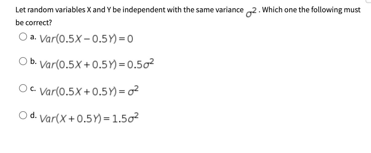 Solved Let random variables X and Y be independent with the | Chegg.com