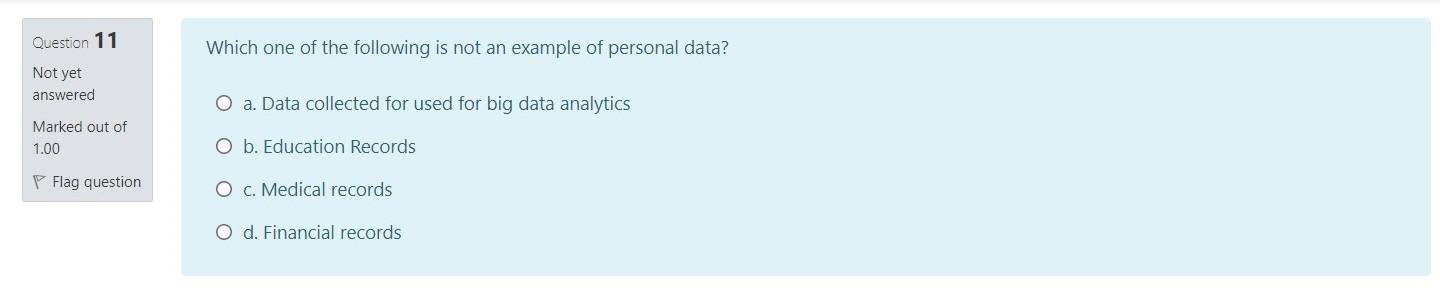 Solved Question 11 Which one of the following is not an | Chegg.com