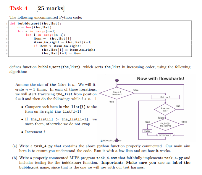 Solved \ translate the python code in that cube to mips, | Chegg.com