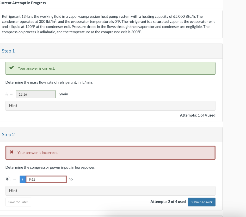 Solved Refrigerant 134a is the working fluid in a | Chegg.com