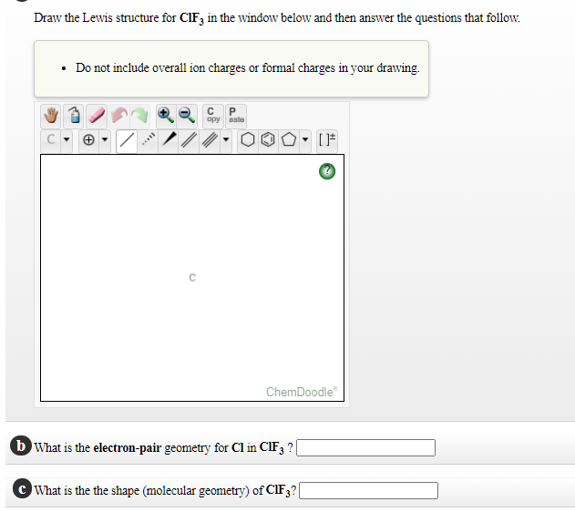 Solved Draw the Lewis structure for PF,C1, in the window | Chegg.com