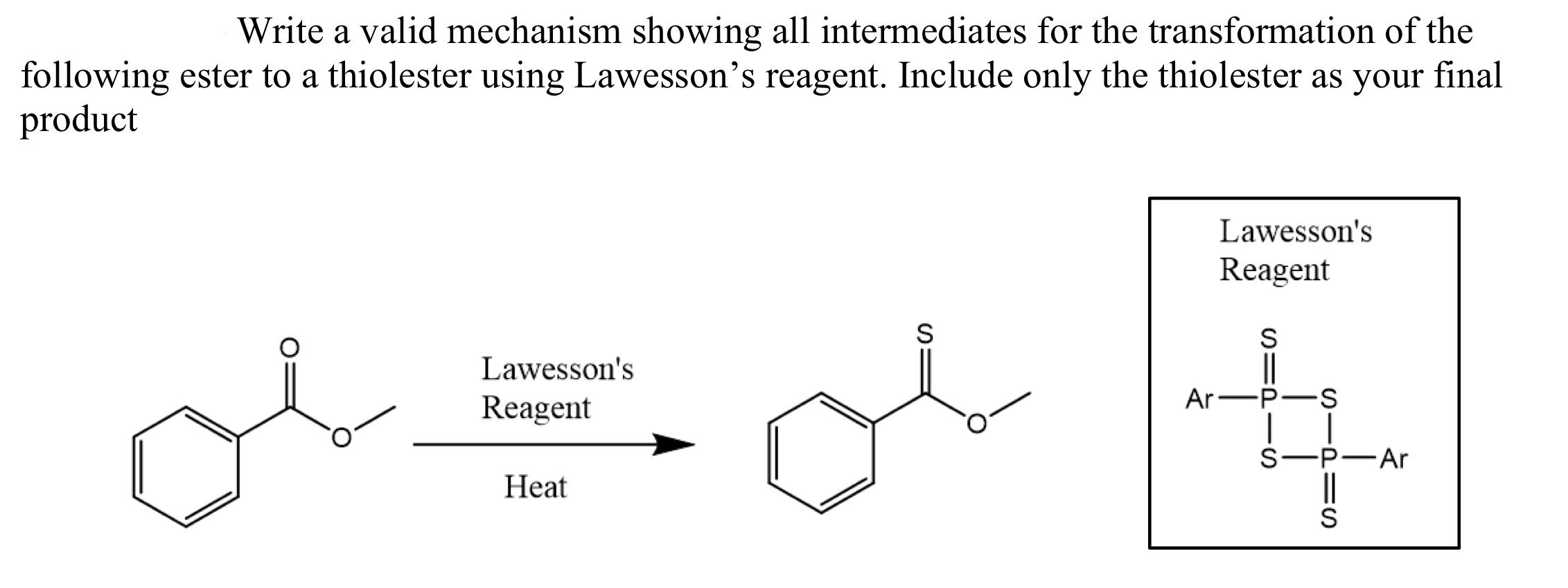 Solved Write a valid mechanism showing all intermediates for | Chegg.com
