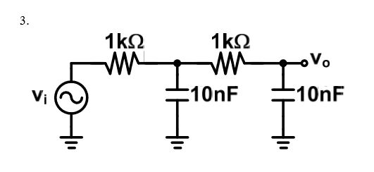Solved a) Derive the AC transfer function, F(s)=vo(s)/vi(s) | Chegg.com