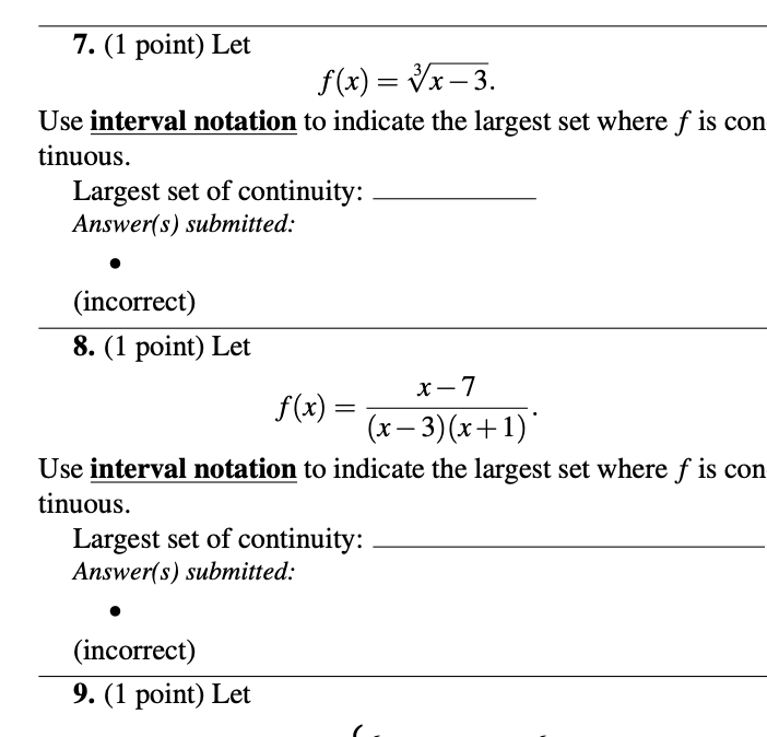 Solved 5. (1 point) Let f be a continuous function such that | Chegg.com Solved 5. (1 point) Let f be a continuous function such that | Chegg.com