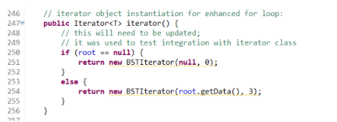 Solved Change/complete the BSTIterator.java class so that an | Chegg.com