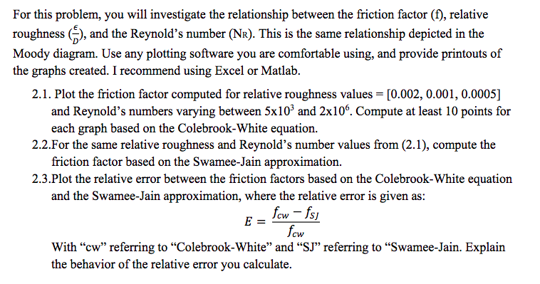 Solved For this problem, you will investigate the | Chegg.com