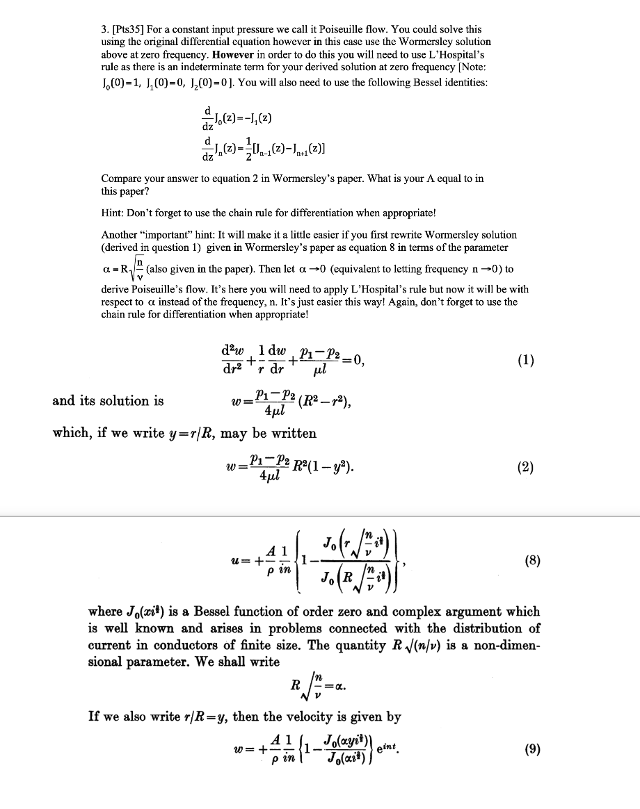 Solved 3. [Pts35] For a constant input pressure we call it | Chegg.com