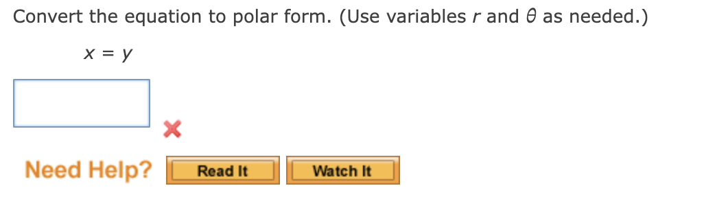 Solved Convert the equation to polar form. (Use variables r | Chegg.com