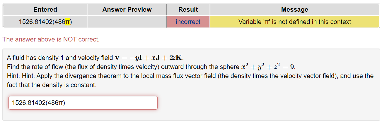 Solved fluid has density 1 and velocity field v=−yI+xJ+2zK | Chegg.com