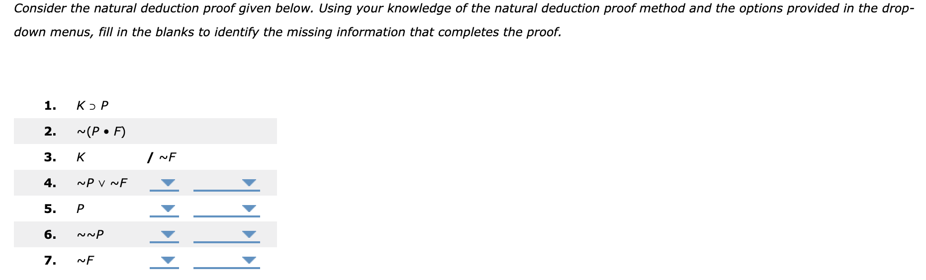 Consider the natural deduction proof given below. | Chegg.com
