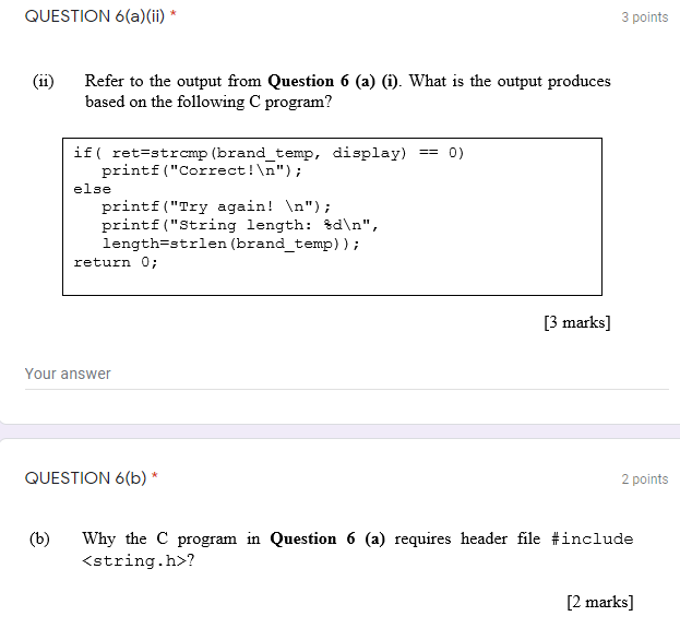 Solved QUESTION 6 Given the following string declaration: | Chegg.com