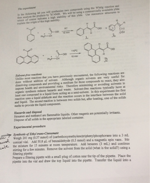 Solved After hexane is added during the workup of ethyl | Chegg.com
