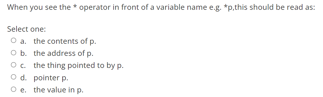 Solved In ANSI standard C a variable can be declared: Select | Chegg.com