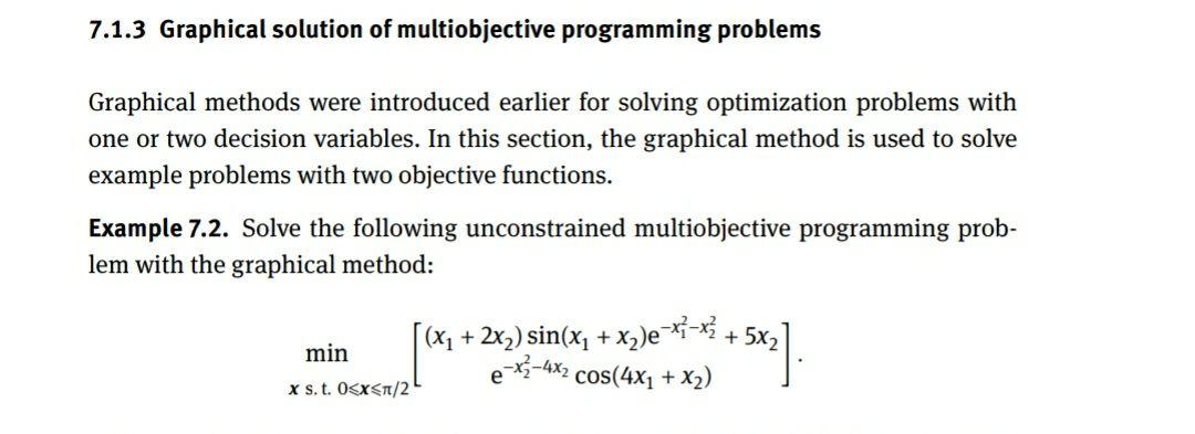 Solved 7.1.3 Graphical solution of multiobjective | Chegg.com