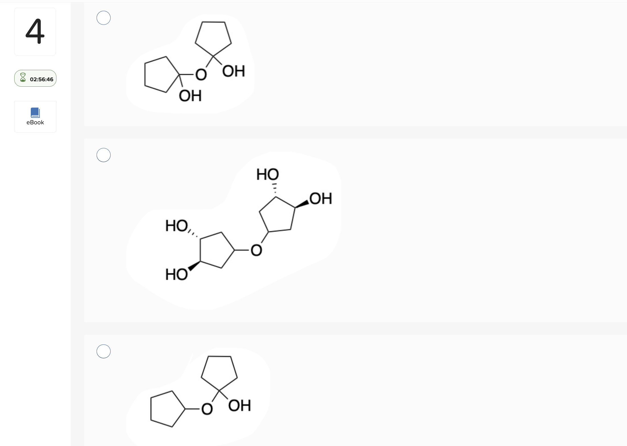 Solved Dicyclopentyl ether can be oxidized to an unstable, | Chegg.com