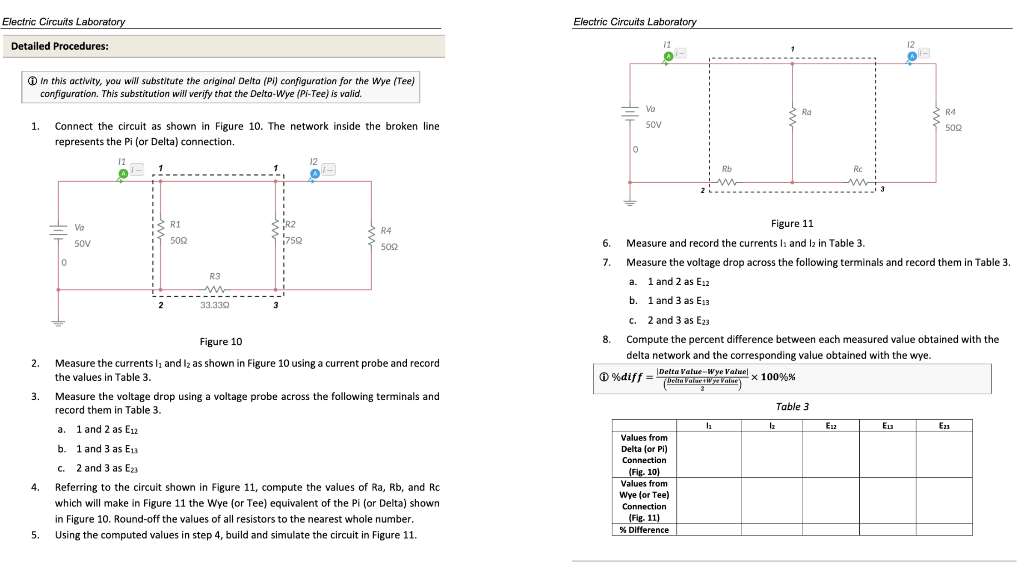 Solved Electric Circuits Laboratory Electric Circuits | Chegg.com