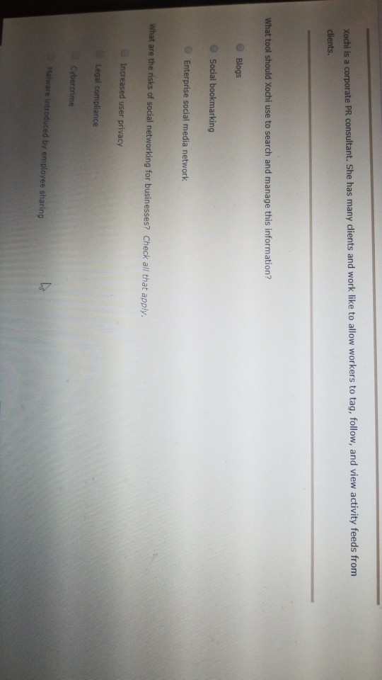 Solved Attempts: 5. Social Networking for Business Social | Chegg.com