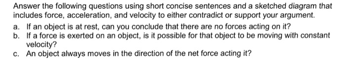 Solved Answer the following questions using short concise | Chegg.com
