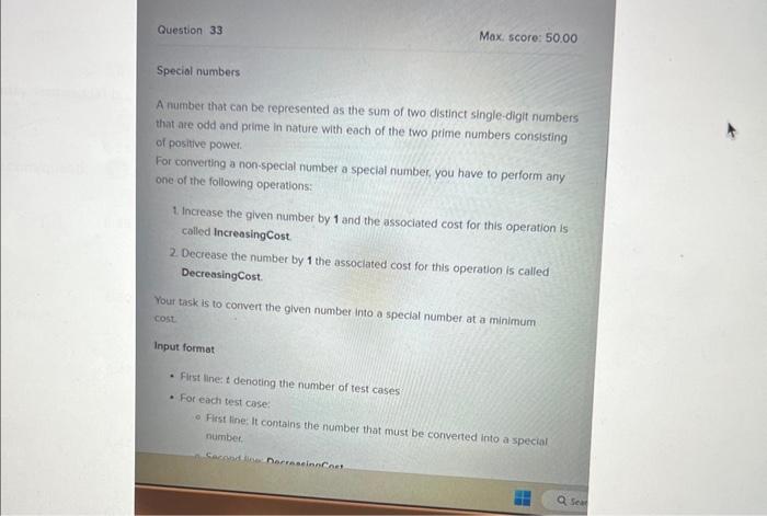 Solved Special numbers A number that can be represented as | Chegg.com