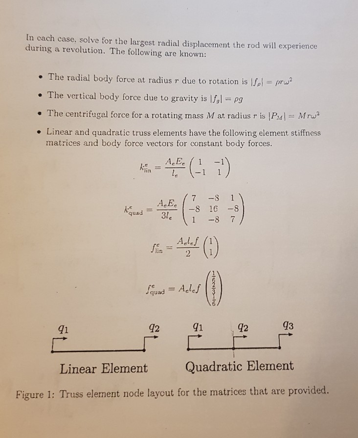 3 Finite Element Method p, Consider a rod which is | Chegg.com
