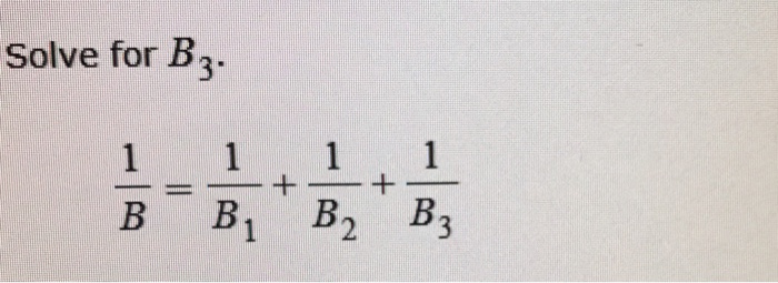 Solved Solve for B B B B2 B3 | Chegg.com