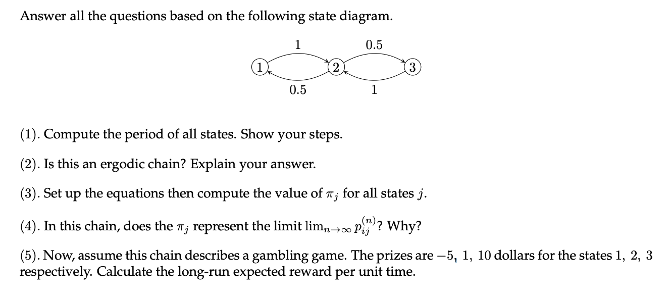 Solved Answer all the questions based on the following state | Chegg.com