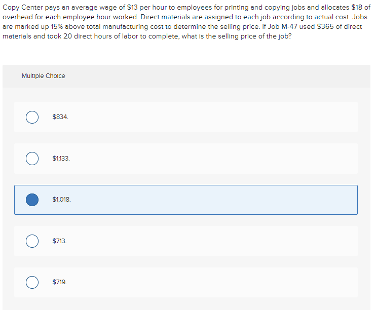 Solved Copy Center pays an average wage of $13 per hour to | Chegg.com