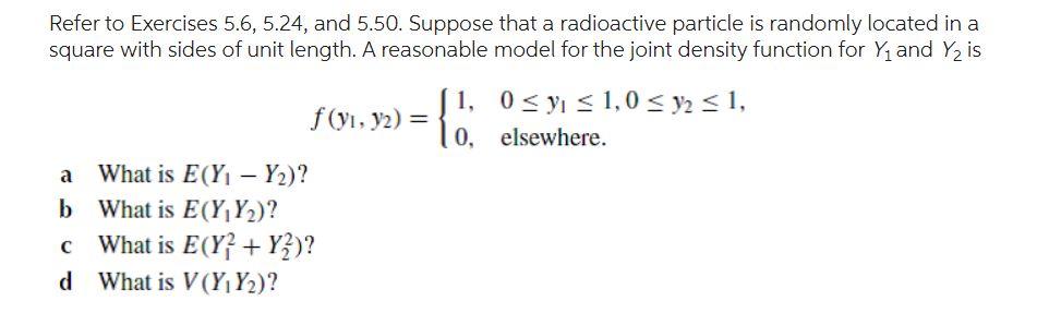 Solved Refer to Exercises 5.6, 5.24, and 5.50. Suppose that | Chegg.com