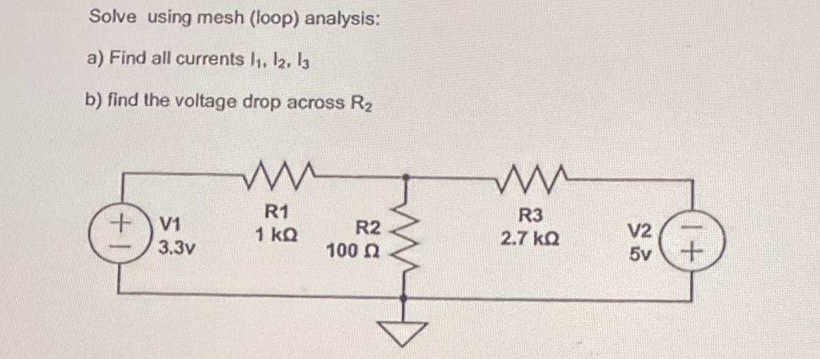 Solved Solve using mesh (loop) analysis: a) Find all | Chegg.com