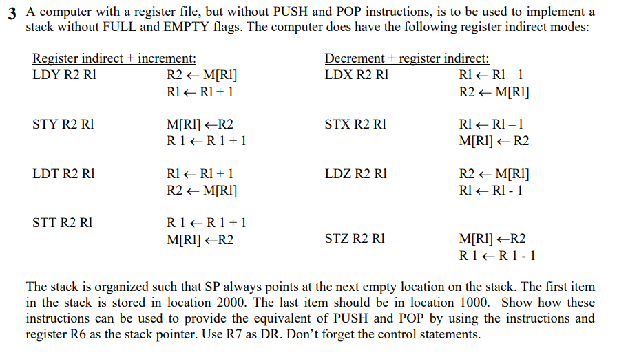 Solved Like this; push | Chegg.com