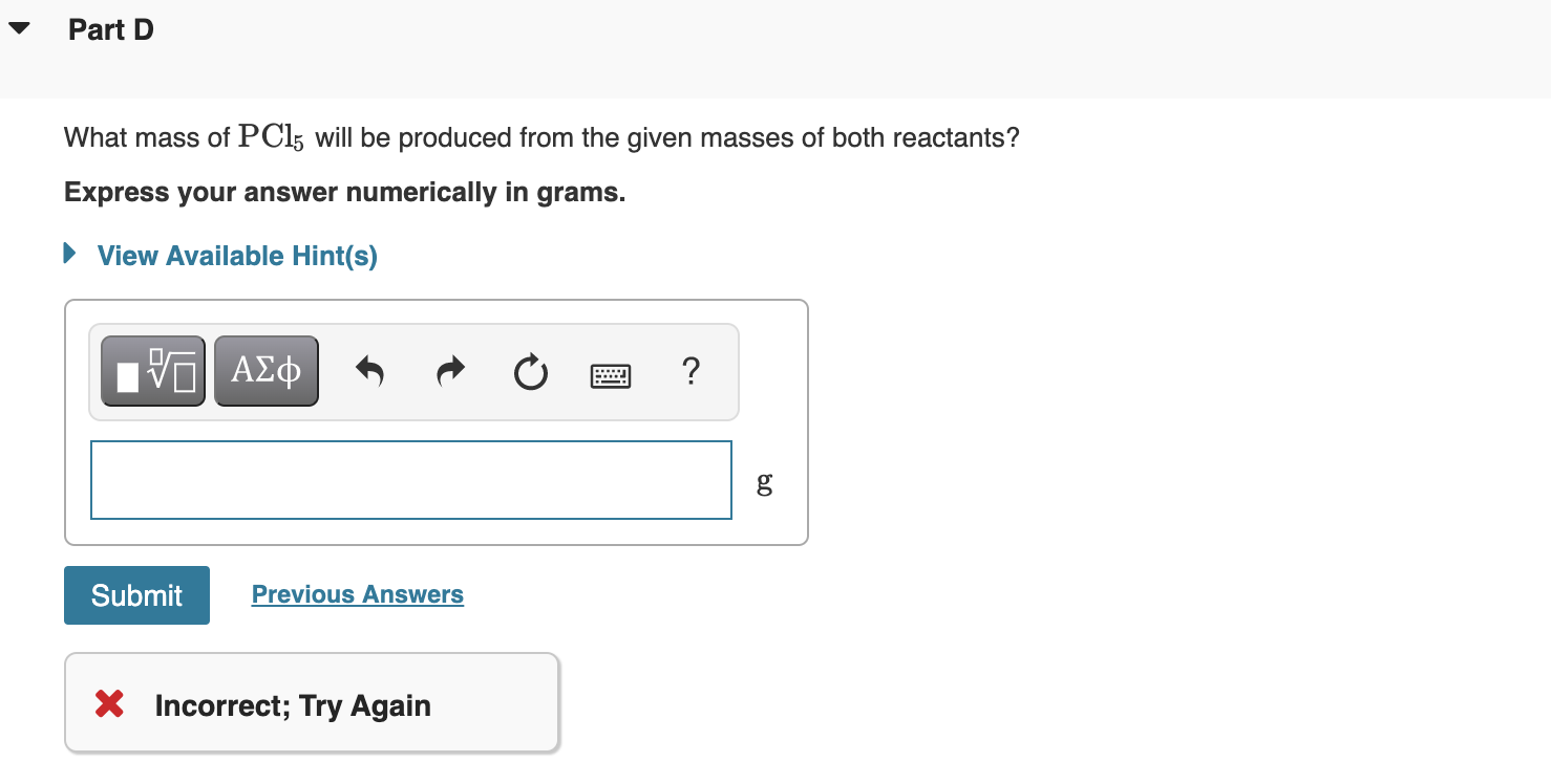 Solved Balance the chemical reaction equation P4( s)+Cl2( | Chegg.com