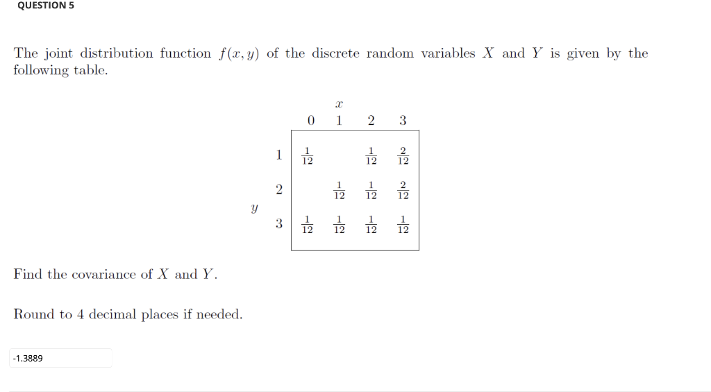 Solved the joint distribution function f(x,y) of the | Chegg.com