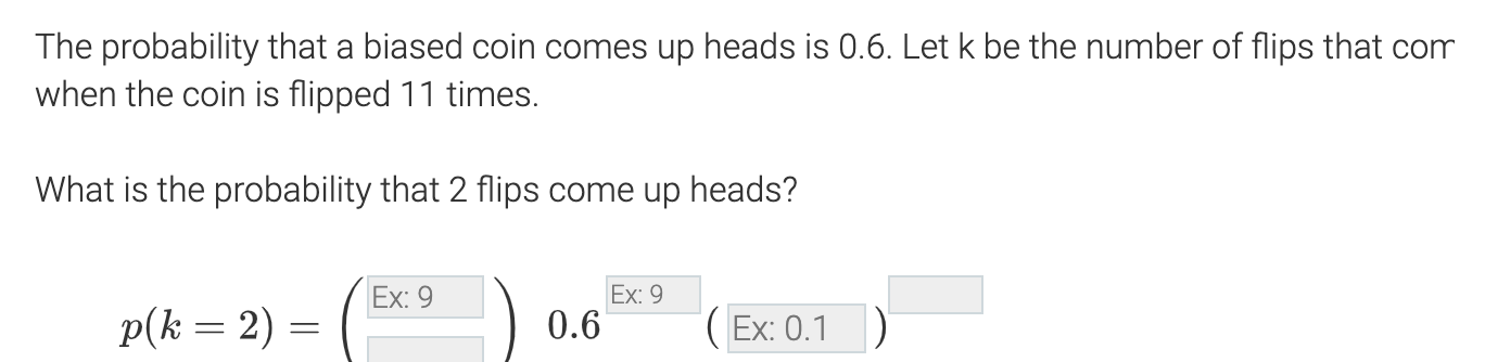 Solved The probability that a biased coin comes up heads | Chegg.com
