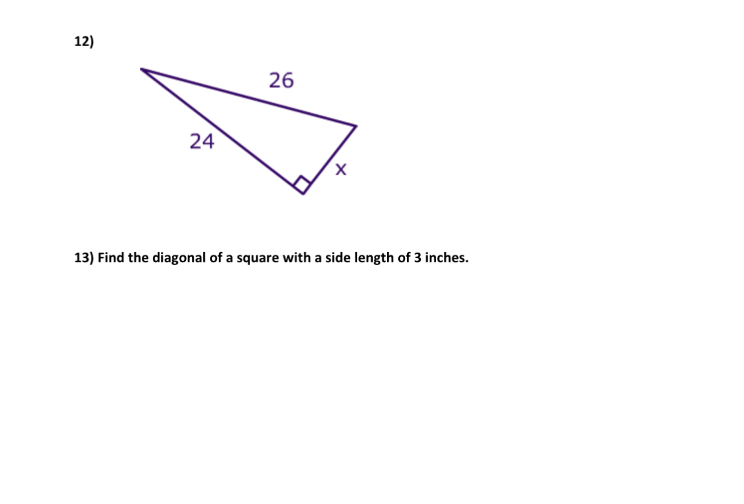 Solved Find The Value Of Each Variable Express In Simplest