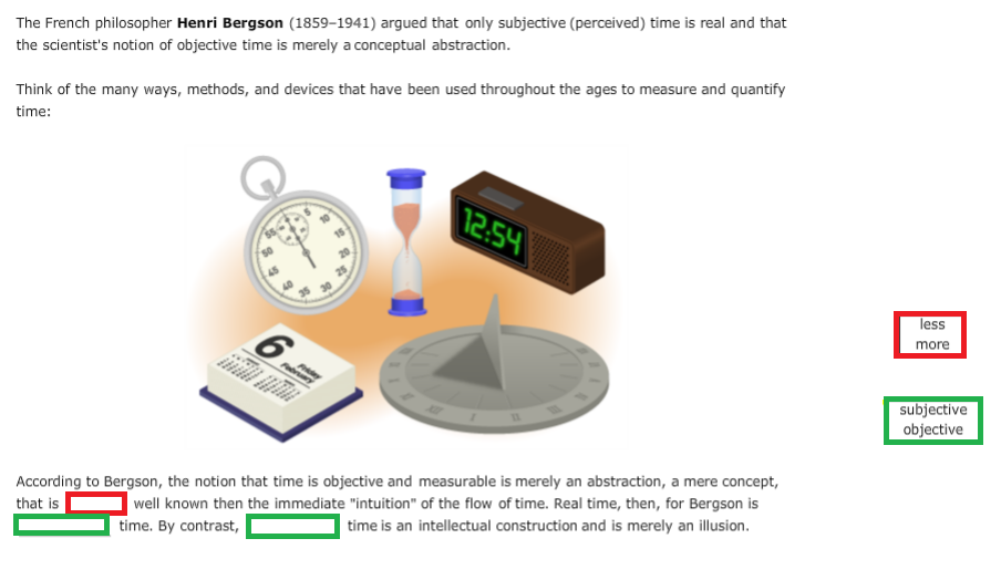 Solved The French philosopher Henri Bergson (1859-1941) | Chegg.com