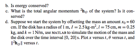 9.6 Consider the rotating disk with an offset slot, | Chegg.com