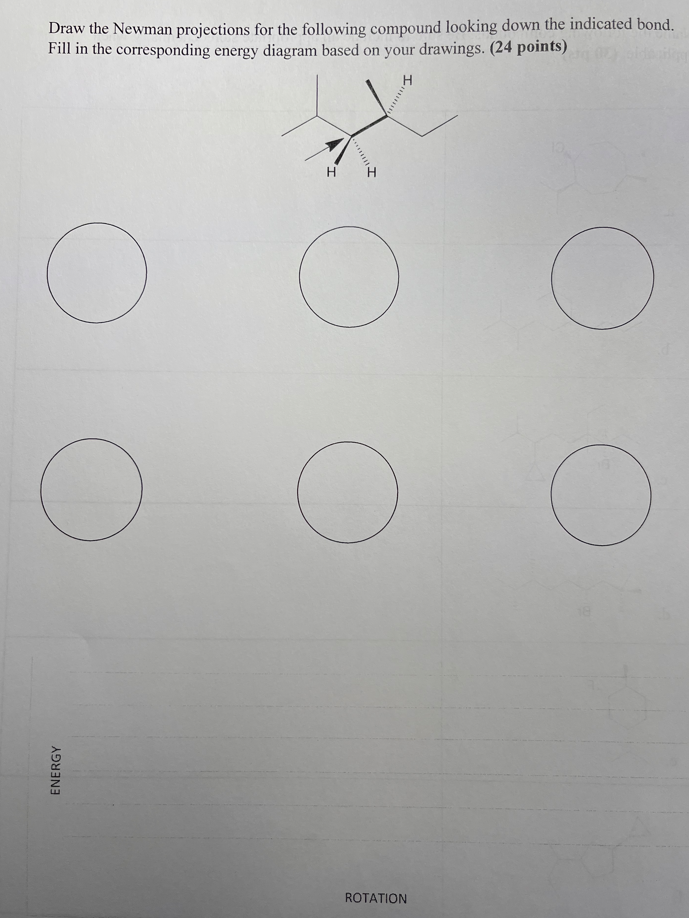 Draw the Newman projections for the following | Chegg.com